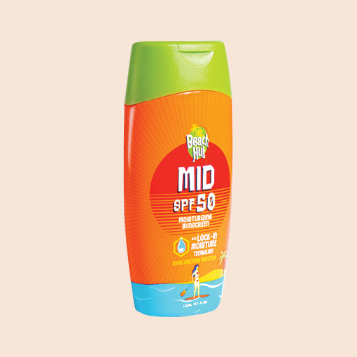 Beach Hut Sunblock MID SPF 50 Sunscreen Body Lotion 100mL – Beach Hut ...