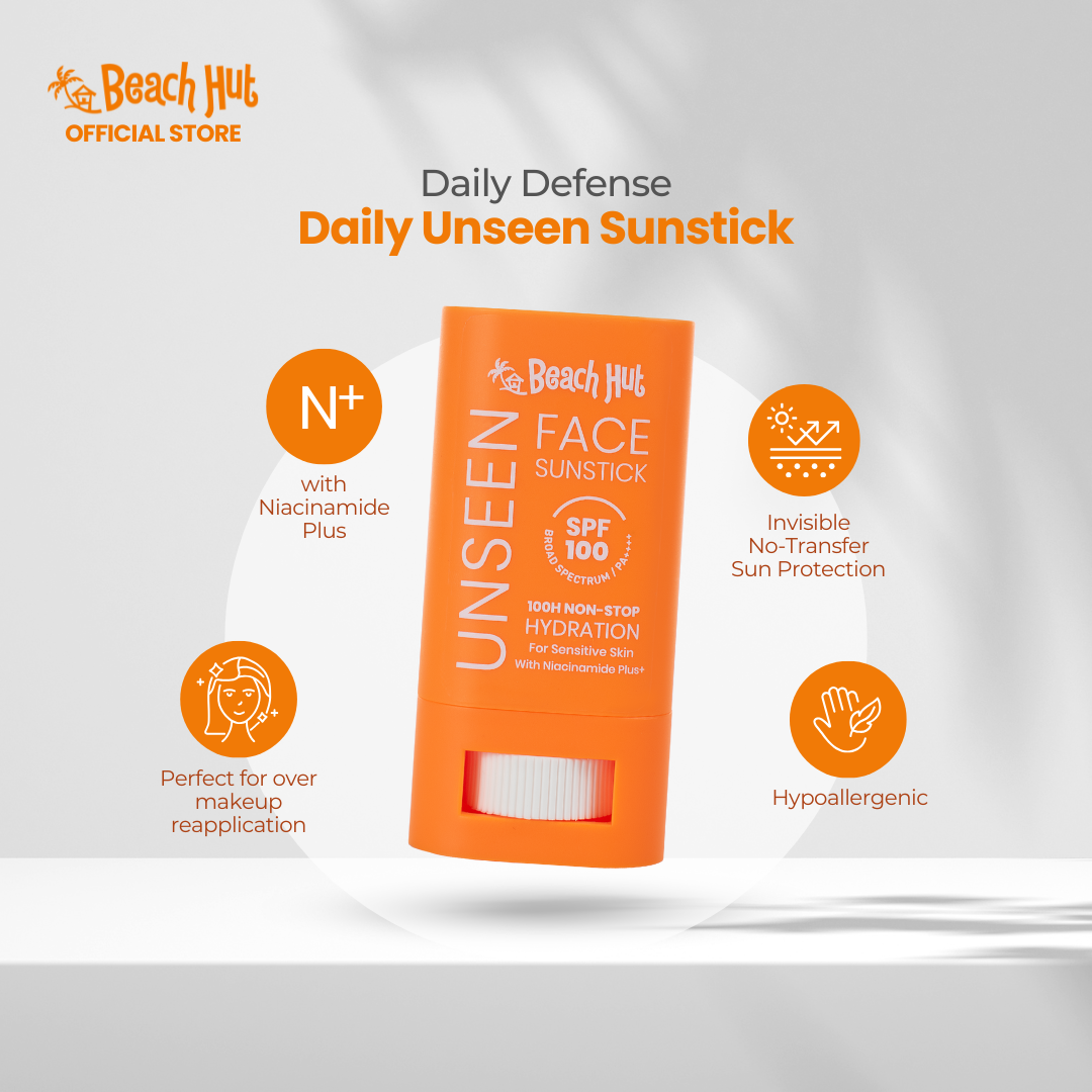 Beach Hut Sunblock Daily Unseen Sunstick SPF100 Sunscreen – Beach Hut ...